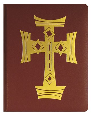 Red Binder Decorative Cross with Page Lifters for Loose-leaf Lectionary ...